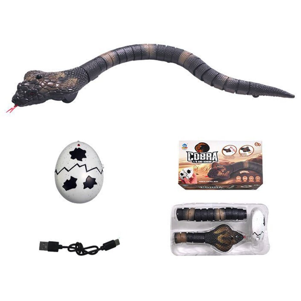 Электрическая индукционная змея Игрушка-гремучая змея-четырехпозиционная индукционная змея с дистанционным управлением