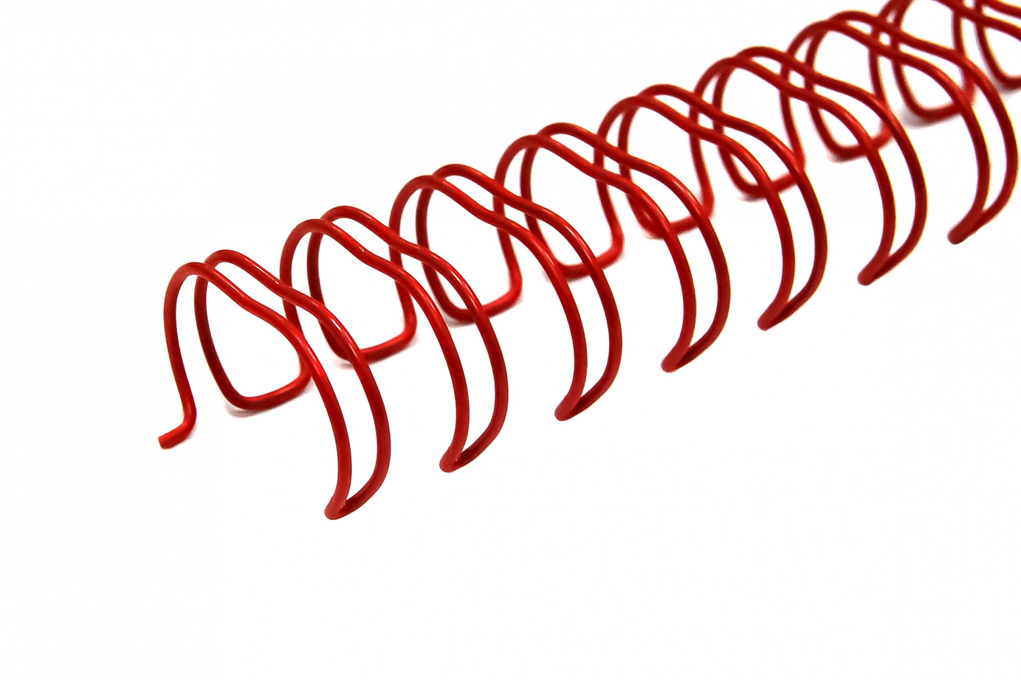 Пружины металлические для переплета 14,3 мм (9/16″), на 101-120 листов, шаг 3:1, 34 крючка, красные, 100 шт, РеалИСТ
