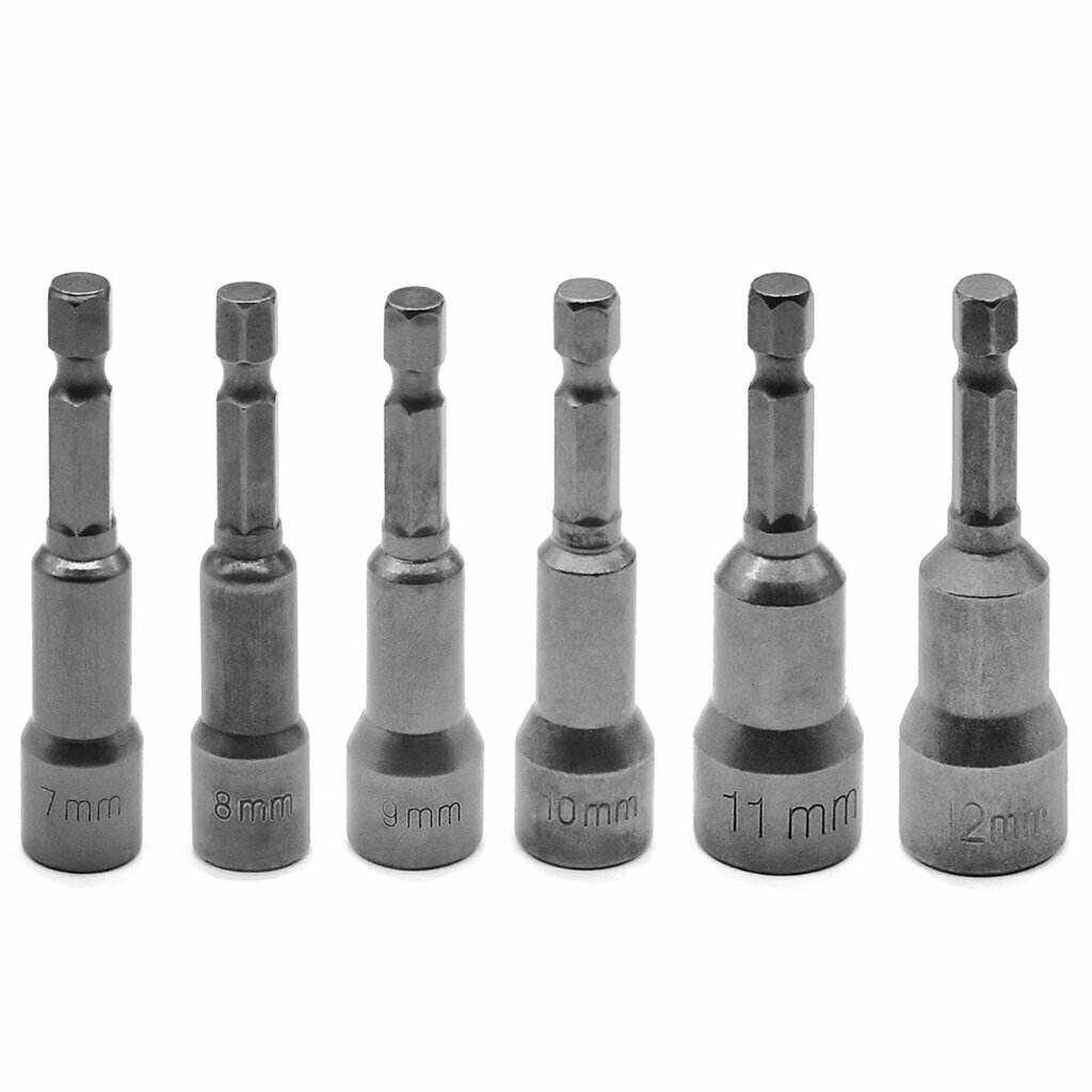 Шестигранный торцевой ключ, насадки, гайка, набор шестигранных отверток 1/4", шестигранный гаечный ключ, адаптер для дрели для деревообрабатывающего инструмента