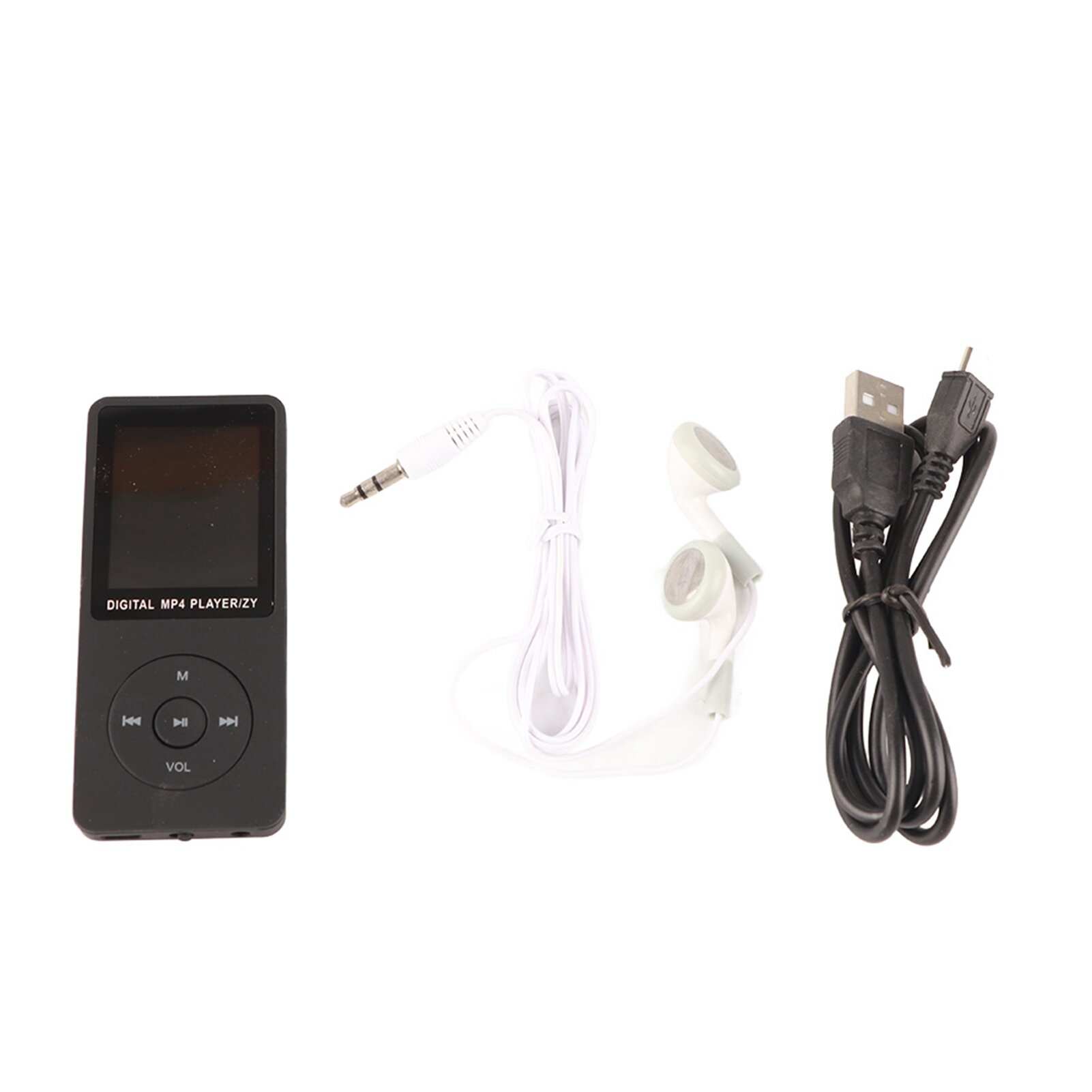 Портативный музыкальный плеер MP4 Hi-Fi с цветным TFT-экраном и поддержкой USB 2.0, спортивный MP4-плеер, черный, воспроизведение звука высокого разрешения