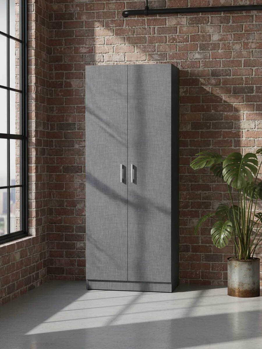 В спальню деревянный для одежды шкаф FRESTER распашной с полками, от производителя