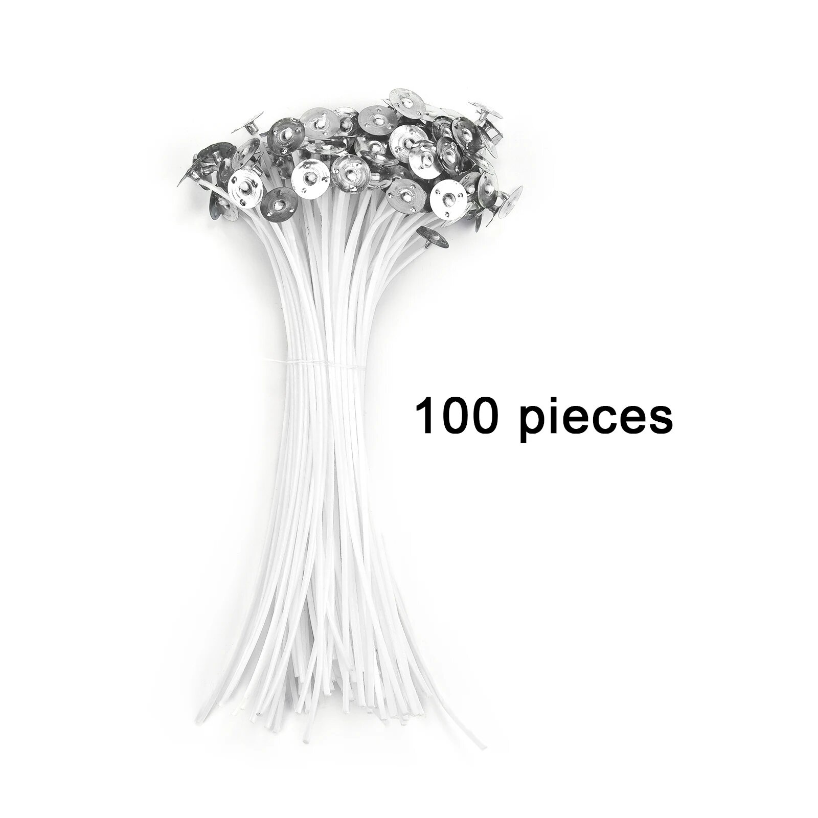 100 шт. фитили для свечей, 18 см, хлопок