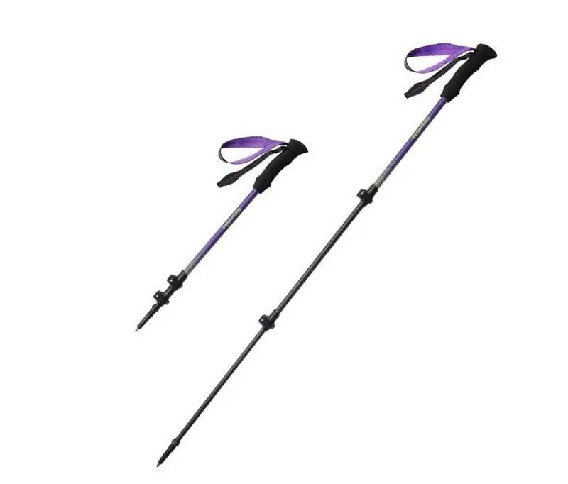 Треккинговая палка Naturehike Hoar Trek EXT1 Carbon CNK2300DS010 57-120 фиолетовая (1шт)