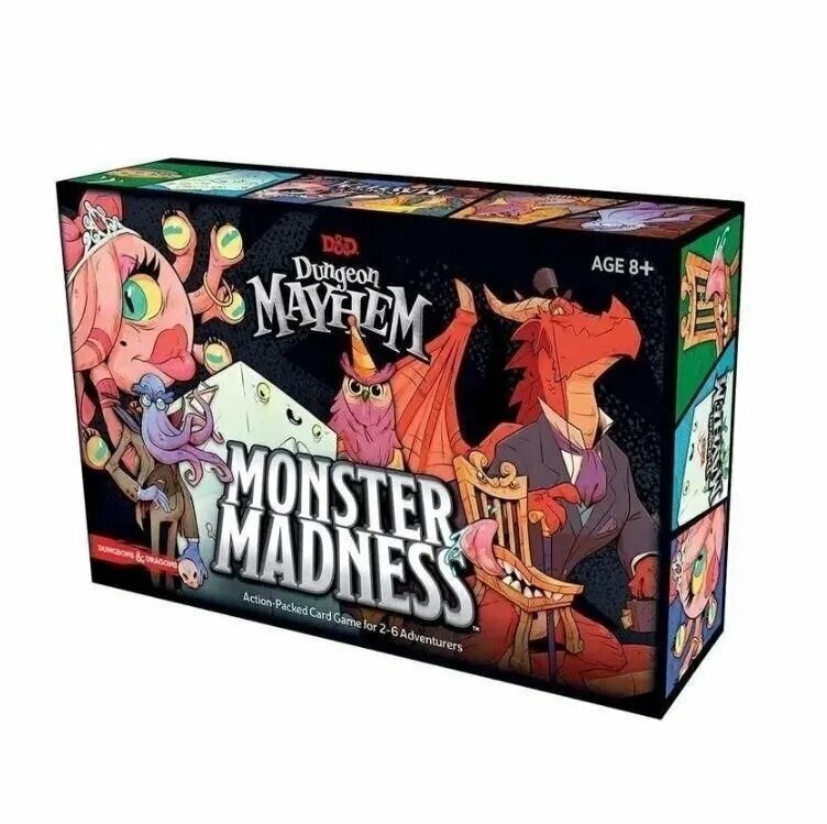 Карточная игра Dungeons & Dragons Monster Madness, многоцветная