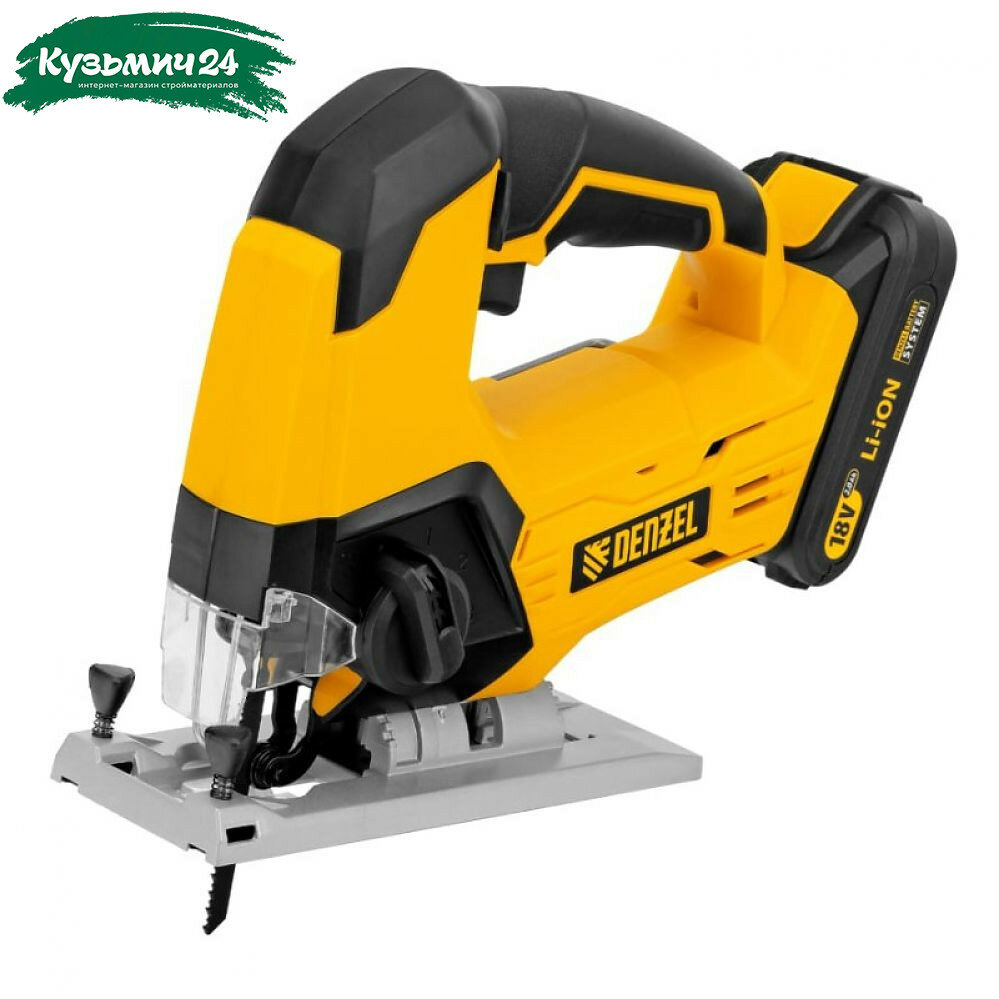 Лобзик аккумуляторный Denzel CJ-80 27201, 1 АКБ и з. у. в комплекте, 1 шт.