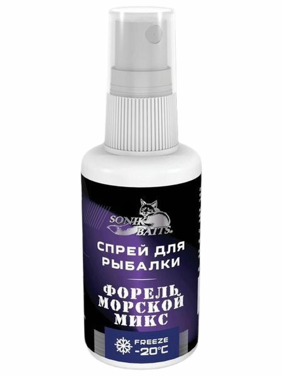 Спрей для зимней рыбалки , Sonik Bait , 50 мл , форель Морской Микс