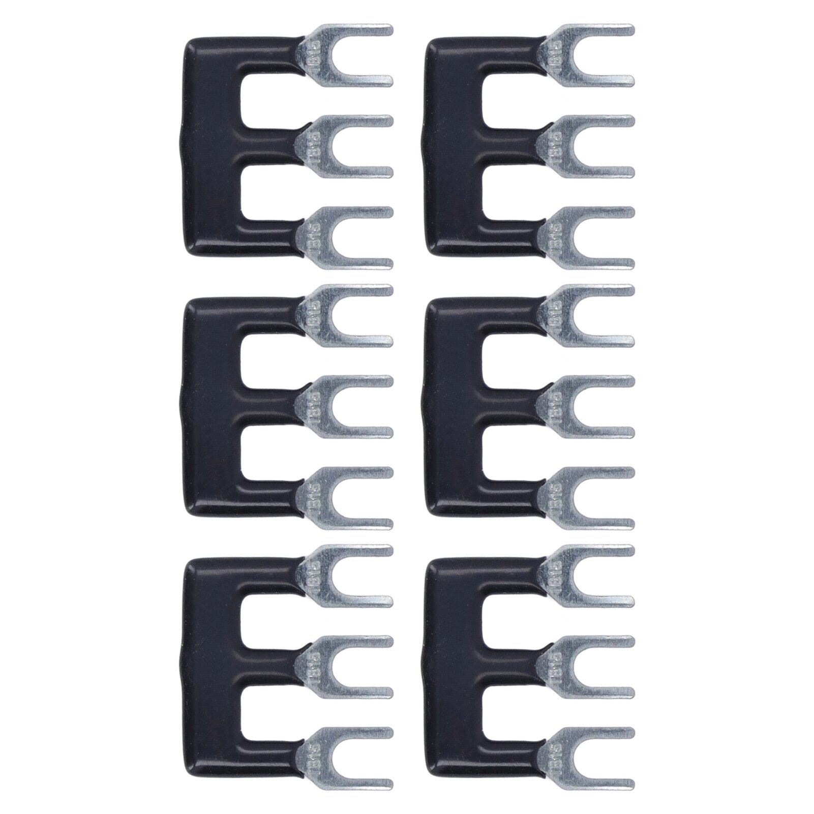 20 шт. черная перемычка, клеммная колодка, красная медная клеммная колодка вилочного типа для серии TB 15A, 400 В, TB 1503