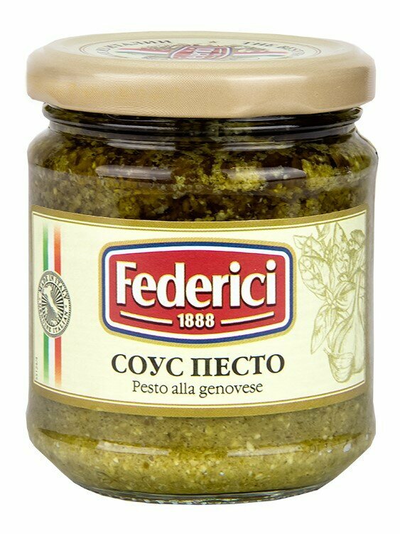 Соус песто Federici Pesto alla Genovese Дженовезе, с базиликом, 190 г