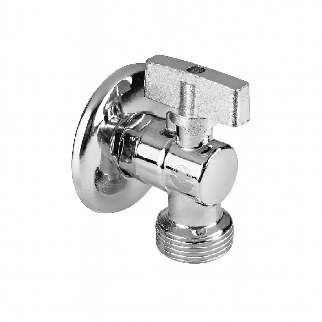 Кран шаровой угловой Valfex для подкл. с/т приборов 1/2"х3/4" (VF.392. N.05)