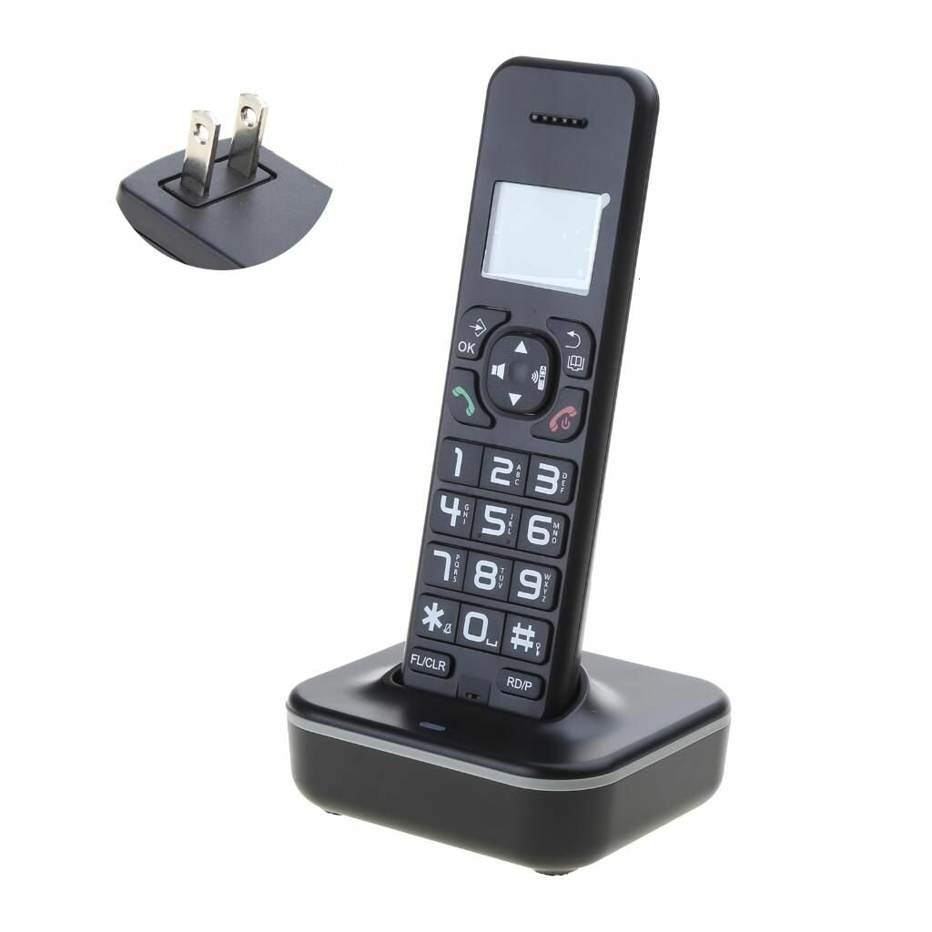 Стационарный телефон с определителем номера, Черный - Правила США