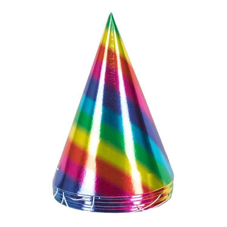 Колпаки на резинке "Радуга", количество - 6шт в упаковке