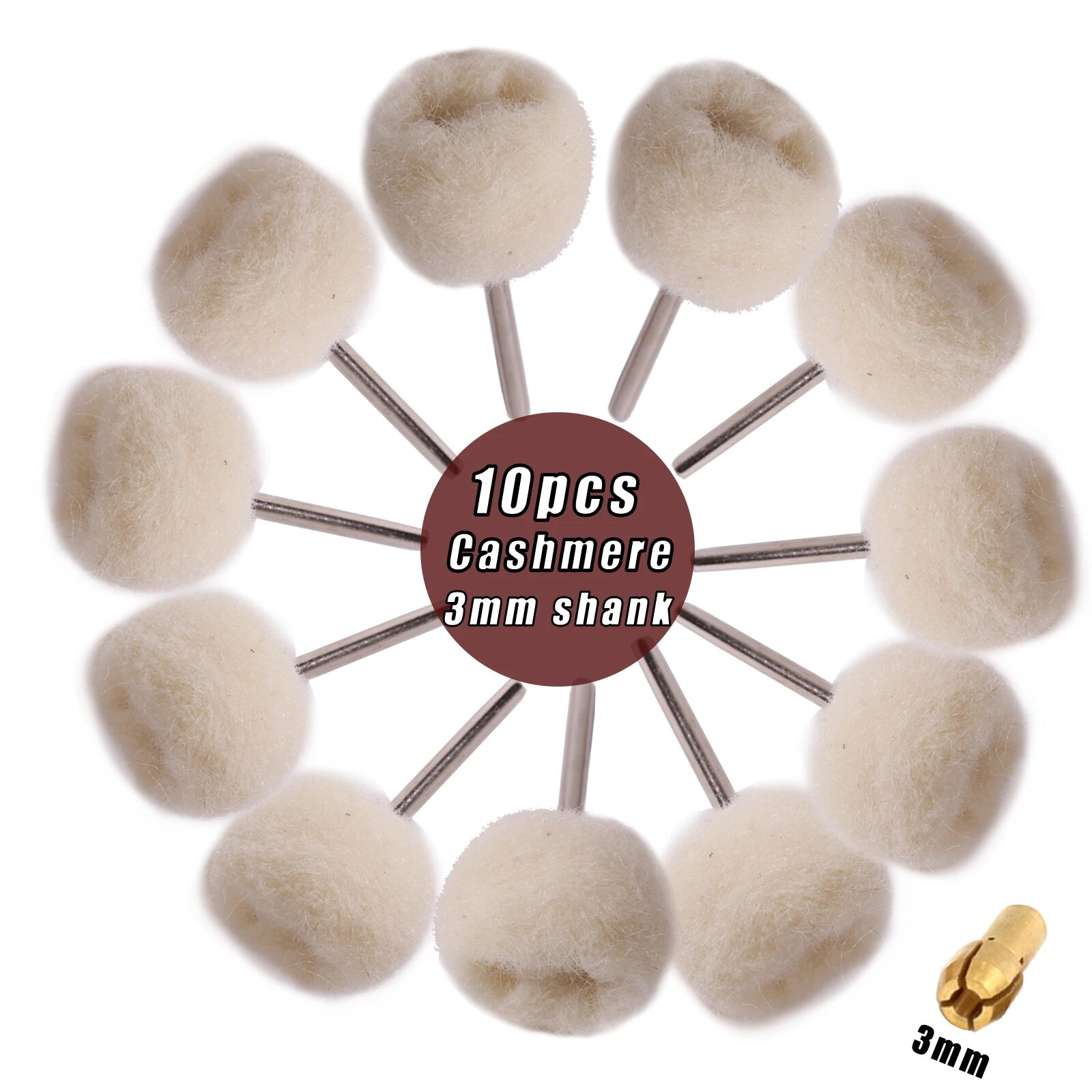 Полировальные круги из шерстяного фетра для Dremel Cashere Wheel