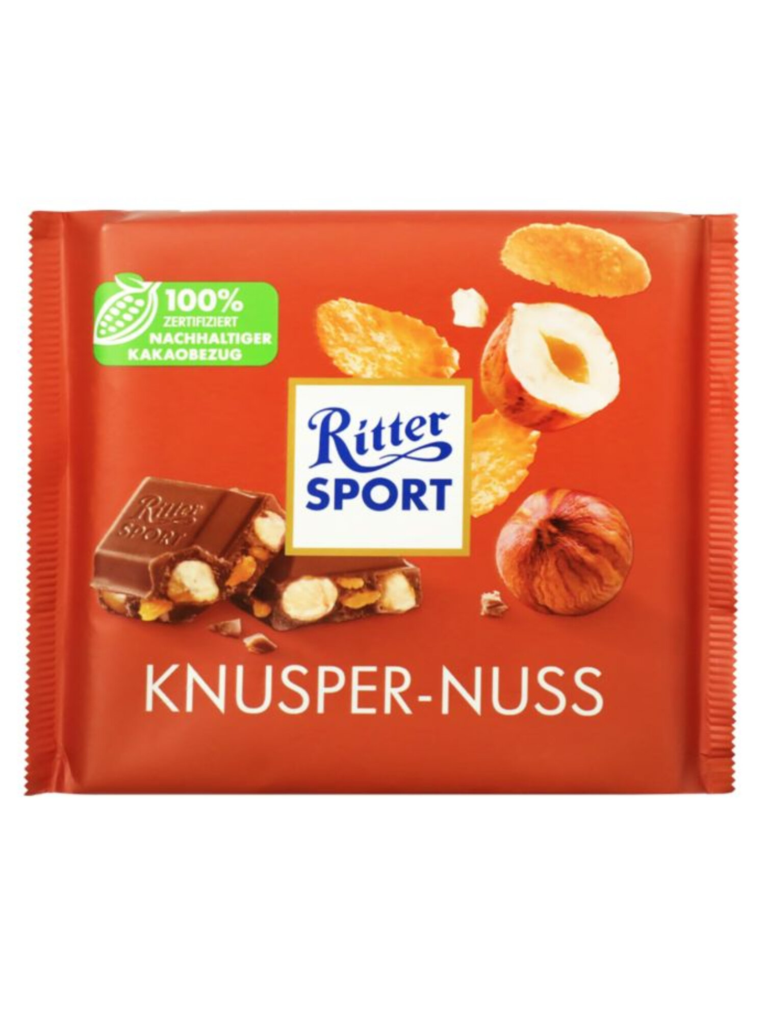 Шоколад молочный Ritter Sport Лесной орех и хлопья 100 г