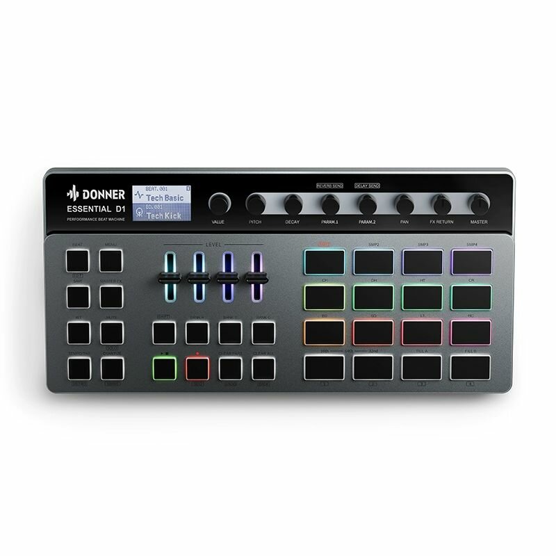 Драм-машина DONNER ESSENTIAL D1 с пэдами и секвенсором