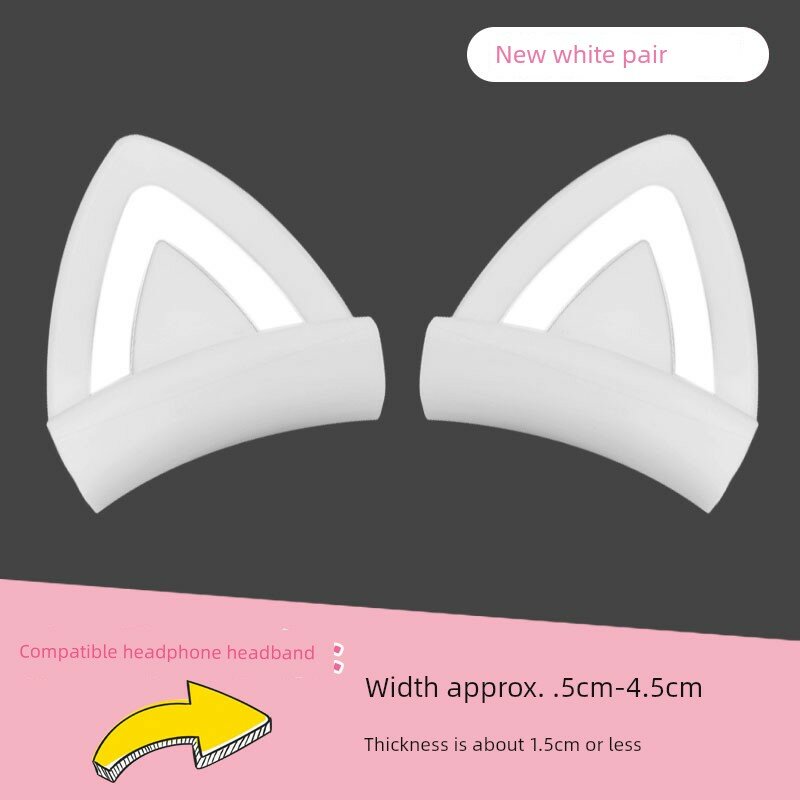 Накладки в виде кошачьих ушек подходят для беспроводных игровых наушников Siberia K03S, съемные аксессуары в виде