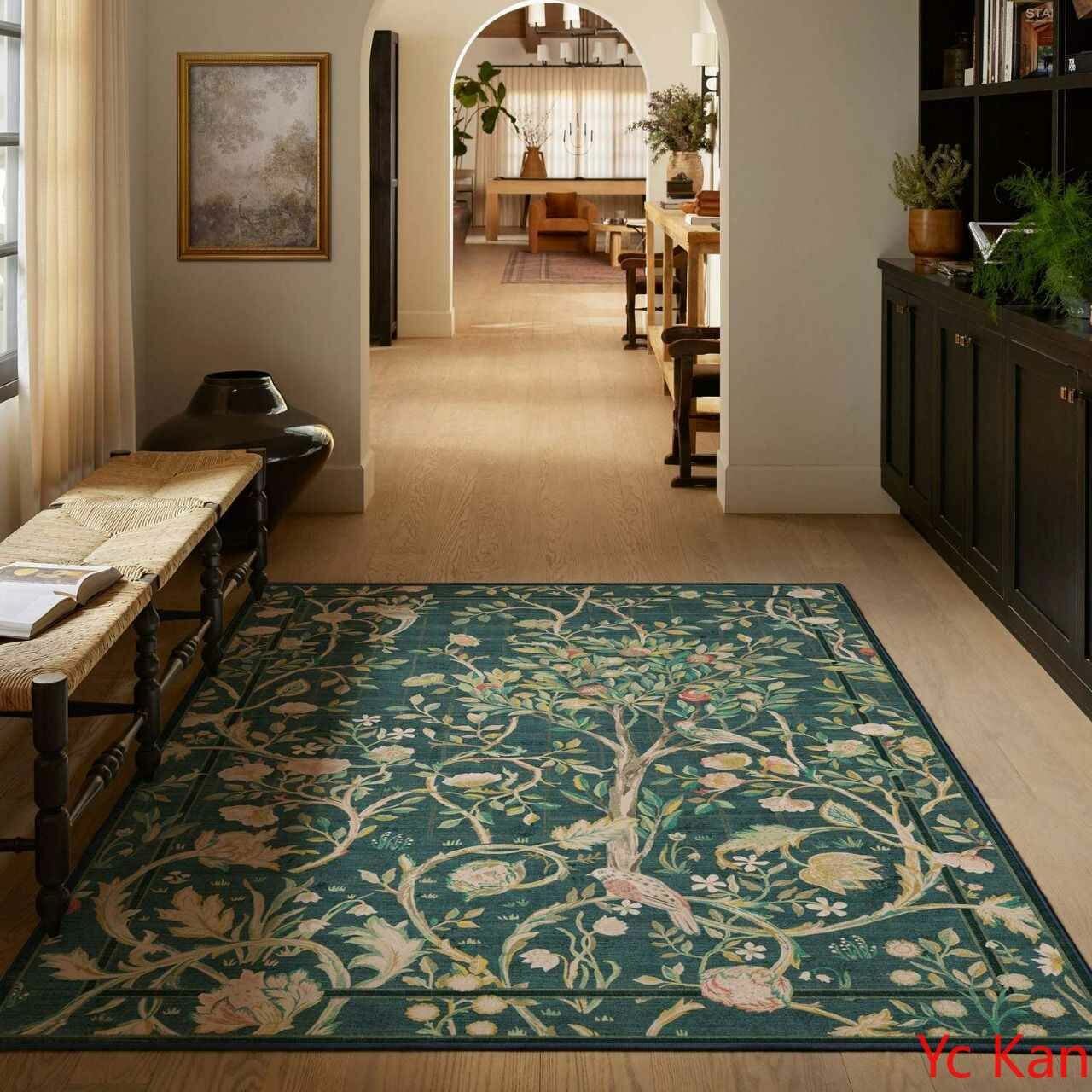 Ковер изумрудный с насекомыми, 1.2 x 1.8 м/подарок