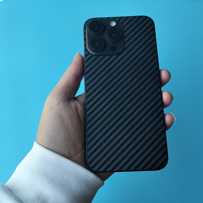 Черная клетчатая матовая противоударная защитная пленка для iPhone 15 Pro, премиум-качество пленки для улучшенного
