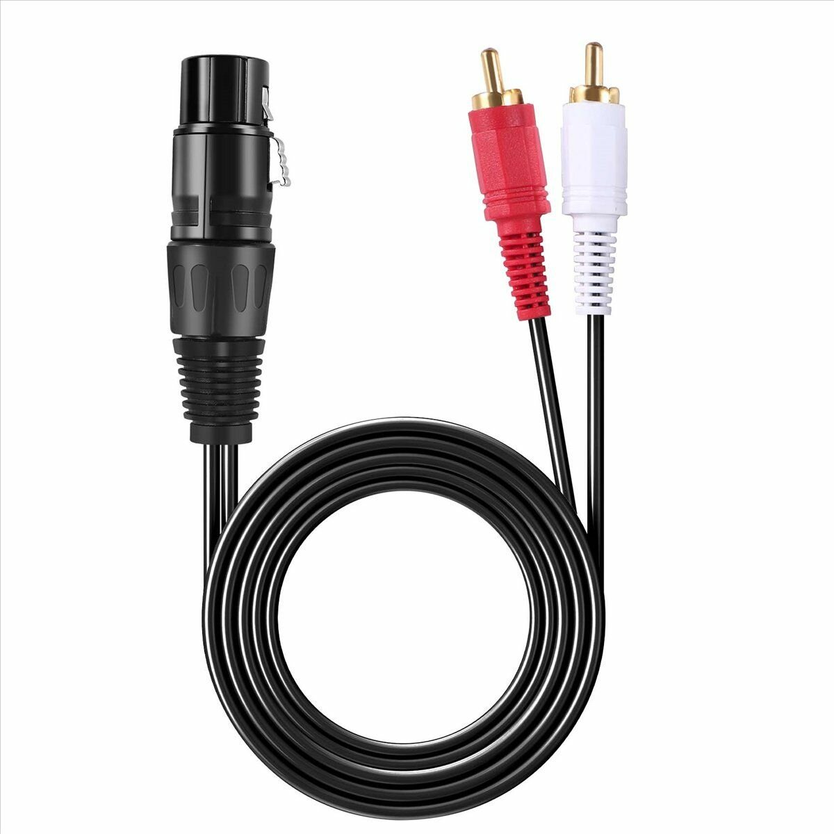 Разветвитель аудио, Y-кабель, 1 XLR (мама) на 2 RCA (папа)