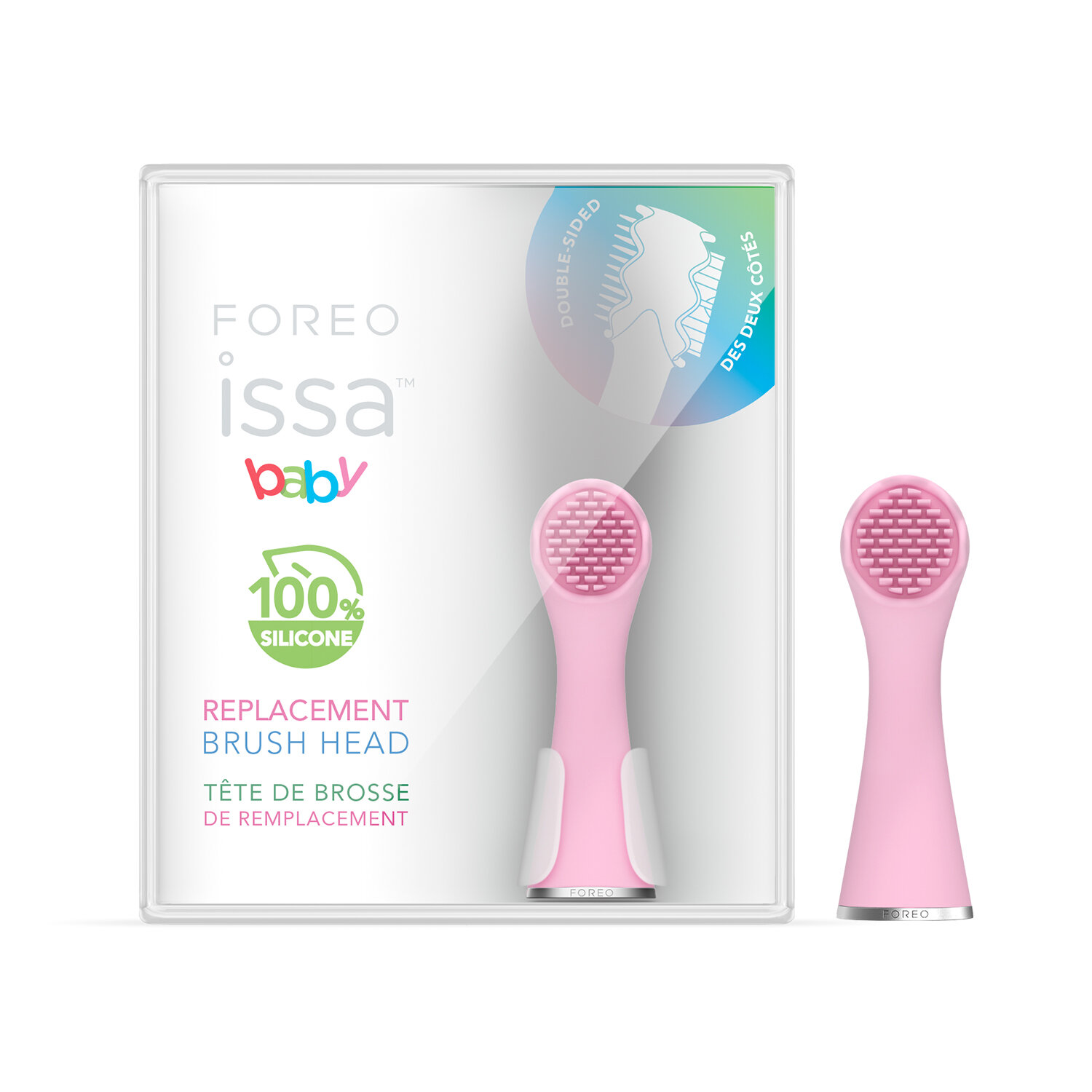 FOREO ISSA baby Насадка для звуковой зубной щетки для детей Pearl Pink