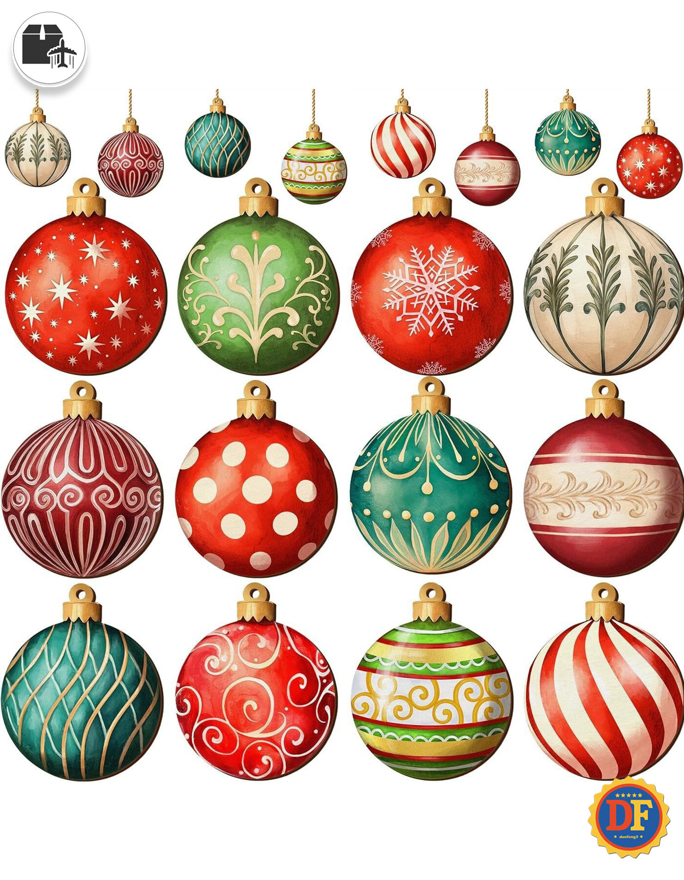 Экологичный деревянный декор для праздника — 8 дизайнов, подвесные украшения, новогодние подарки，24 шт.