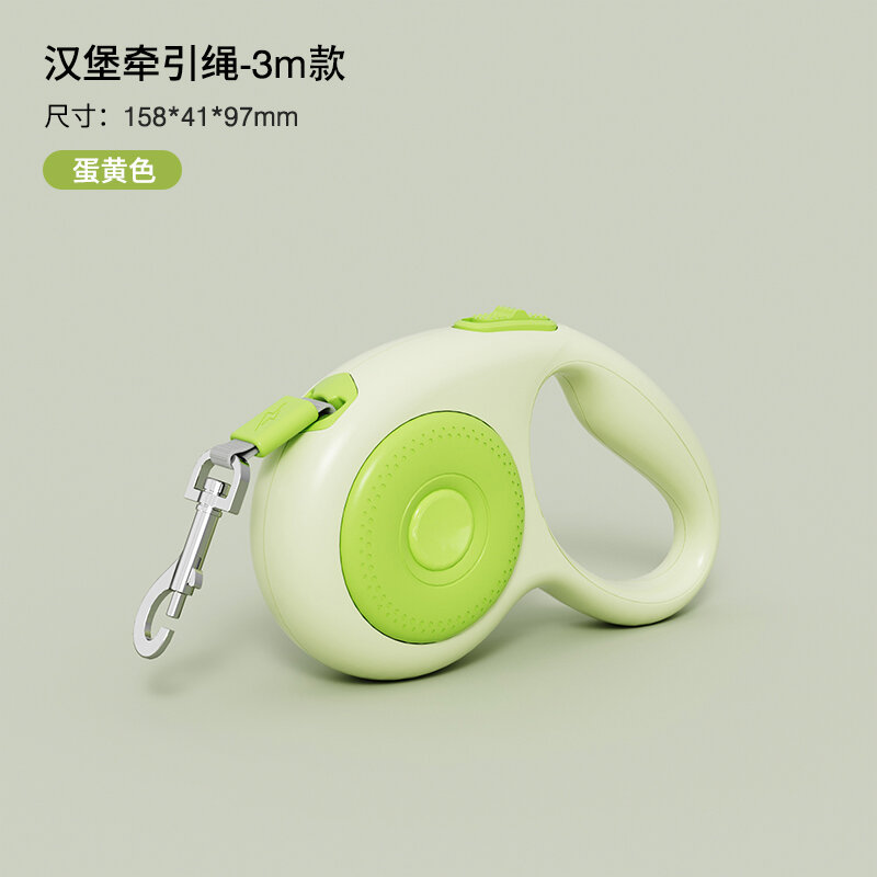 /Aiwo Burger Pet Dog Leash Автоматический выдвижной поводок для собак Teddy Bichon Corgi Fur Нет