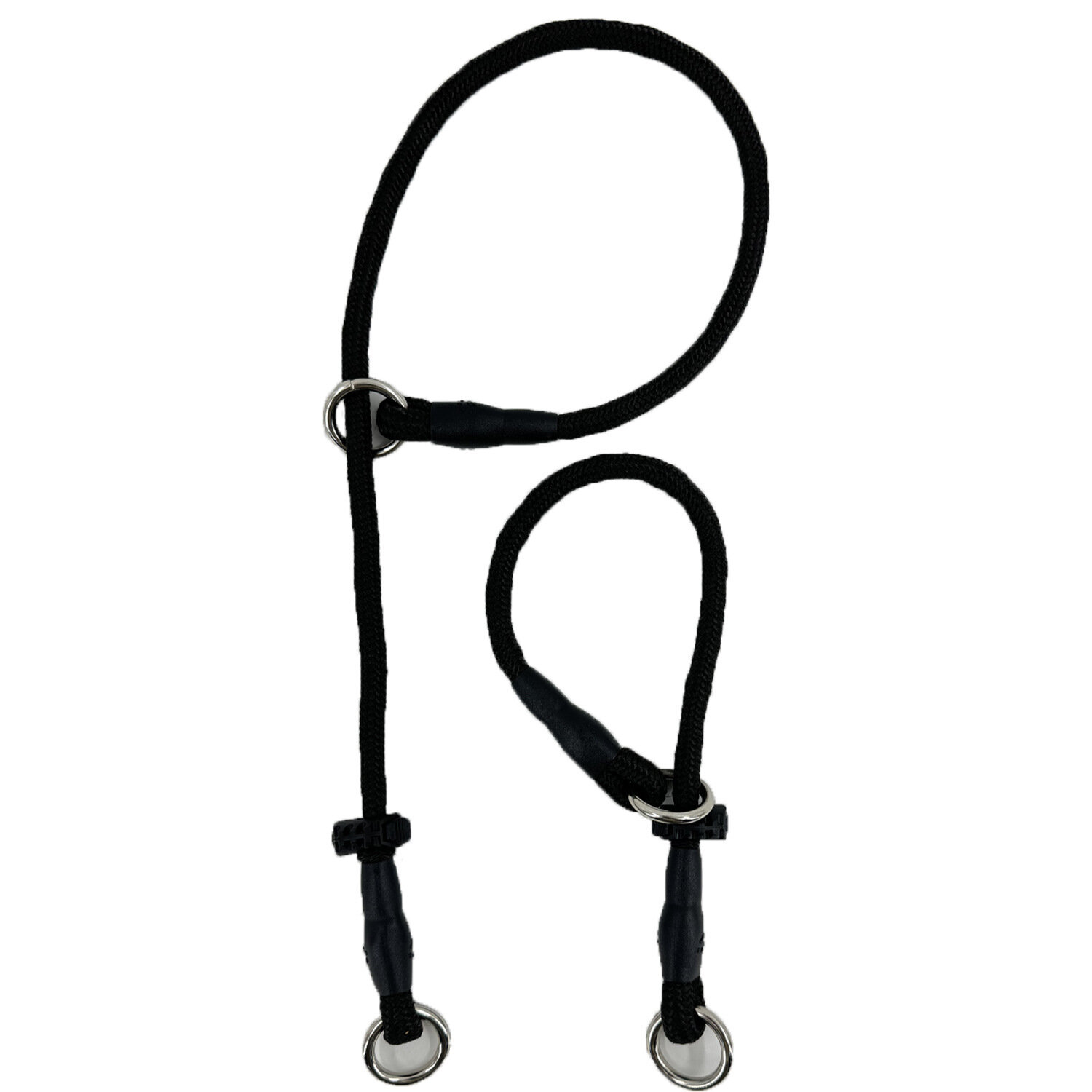 Dingo Gear Ошейник для тренировки собак - черный поводок 40-65 см для прогулок на улице Цвет：ЧерныйРазмер (Д×Ш)：50 см