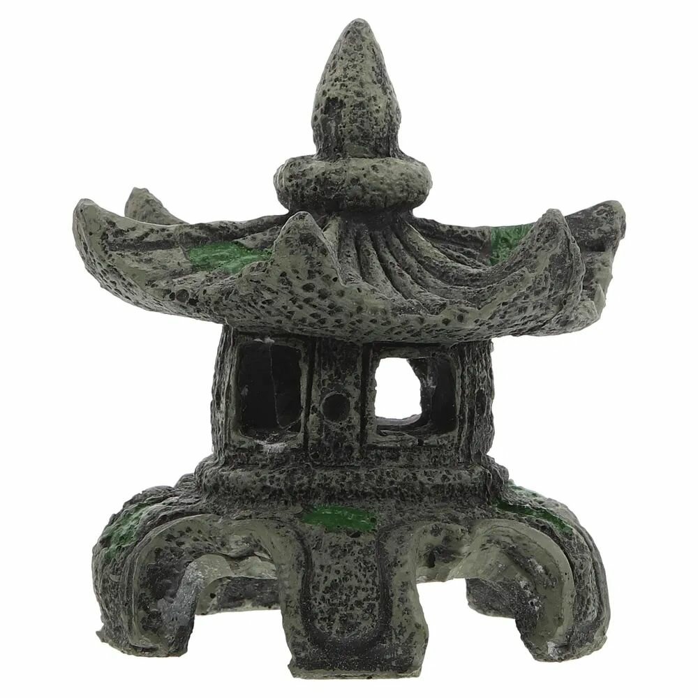 Аквариумный Декор В Форме Пагоды, Смола, Природный Стиль, Подходит Для Аквариума