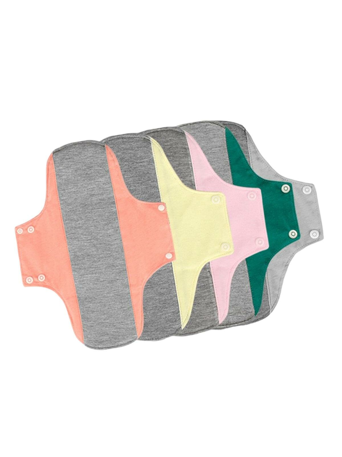 5шт многоразовых гигиенических прокладок для женщин, женские прокладки, менструальные прокладки из стираемой ткани