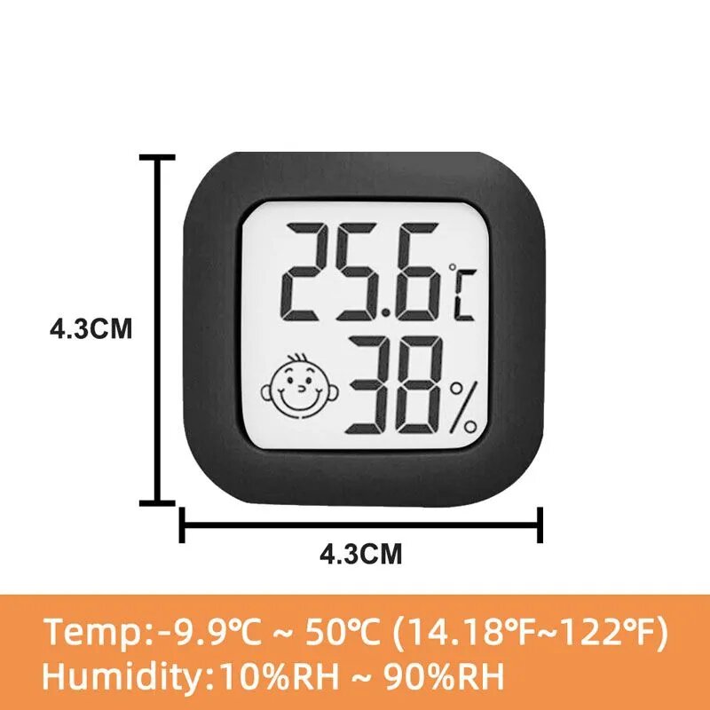 Умный Миниатюрный цифровой датчик температуры и влажности с ЖК-дисплеем, домашняя и уличная Метеостанция-гигрометр, измеритель, Детский термометр, инструмент