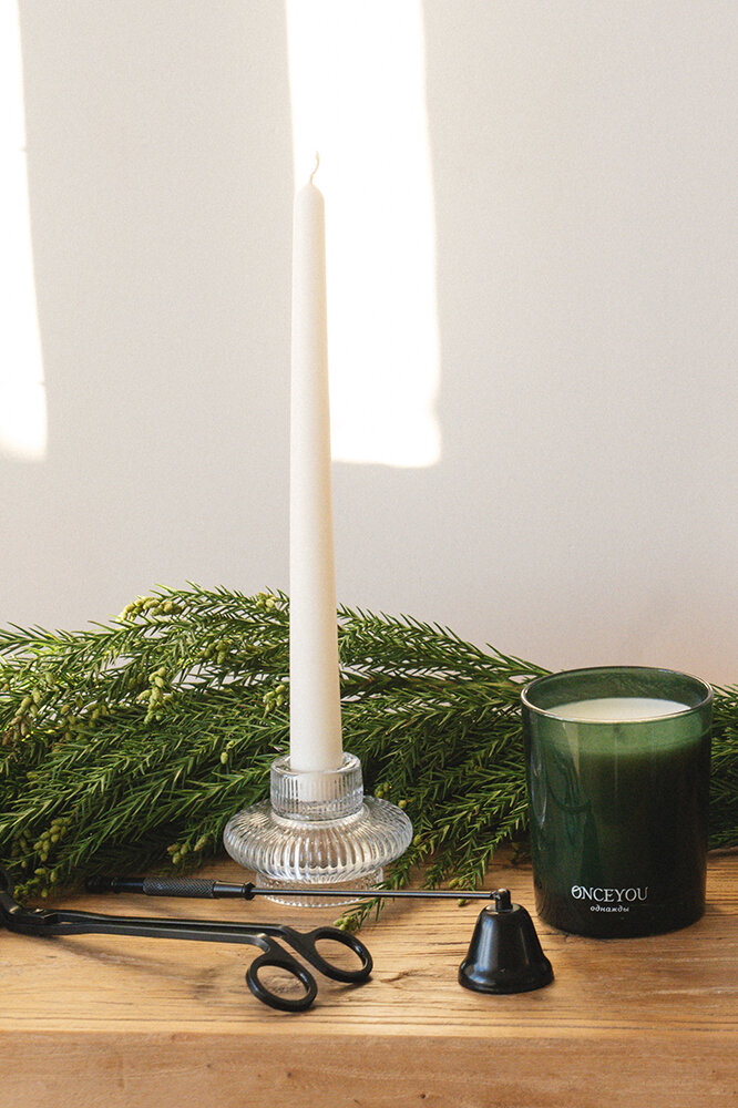 Стеклянный подсвечник, двусторонний 2в1, стекло, прозрачный, высота 5 см