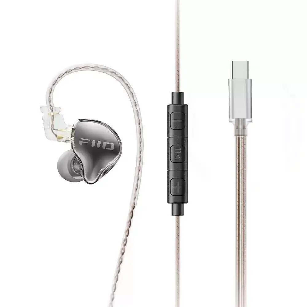 FiiO JD10 Наушники-вкладыши Type-C Проводные наушники HIFI Стерео Бас Музыкальные наушники Спортивная гарнитура Музыкальные беруши