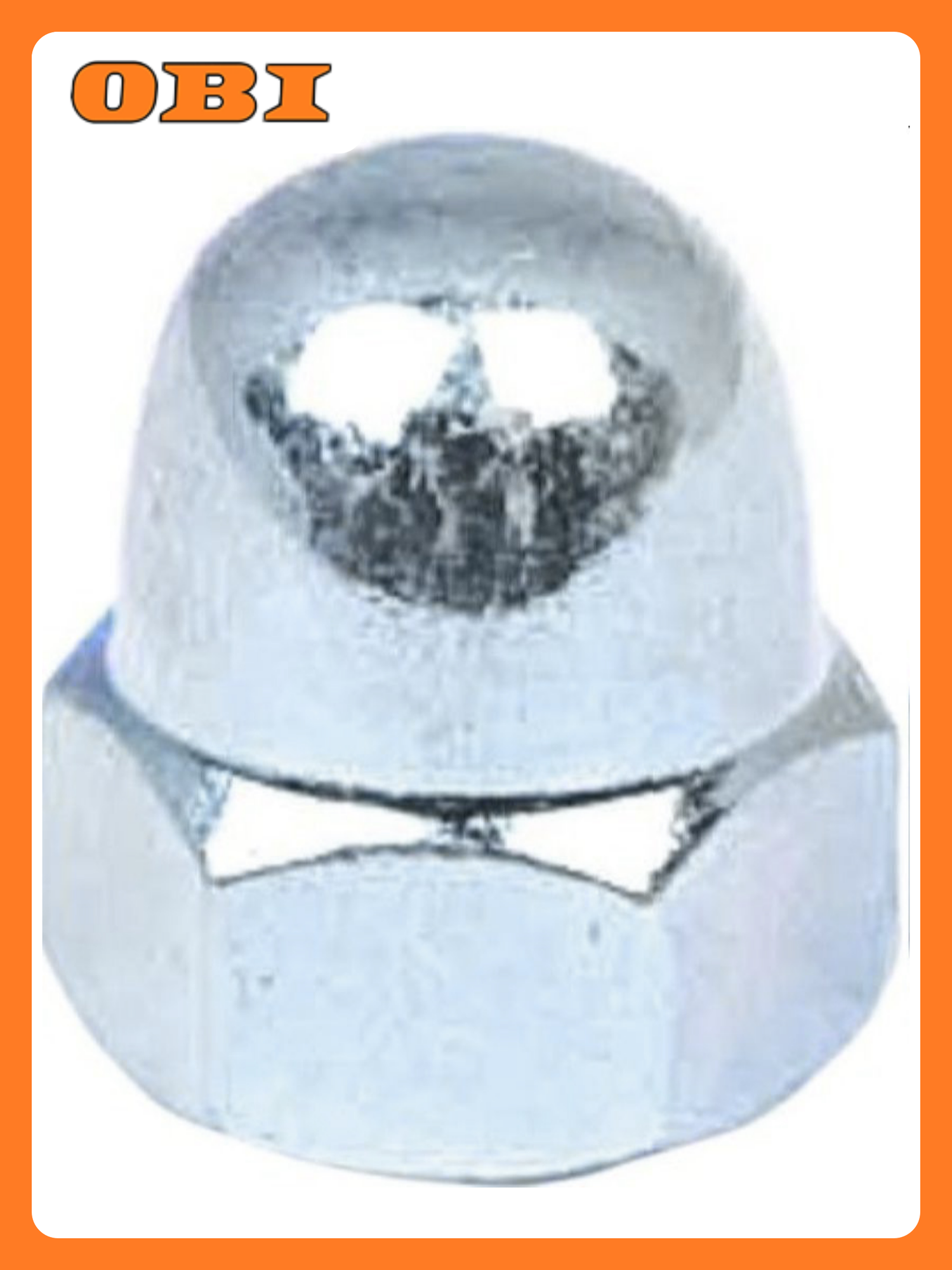 Гайка Стройбат DIN 1587, колпачковая, оцинкованная сталь, М6, 3 шт