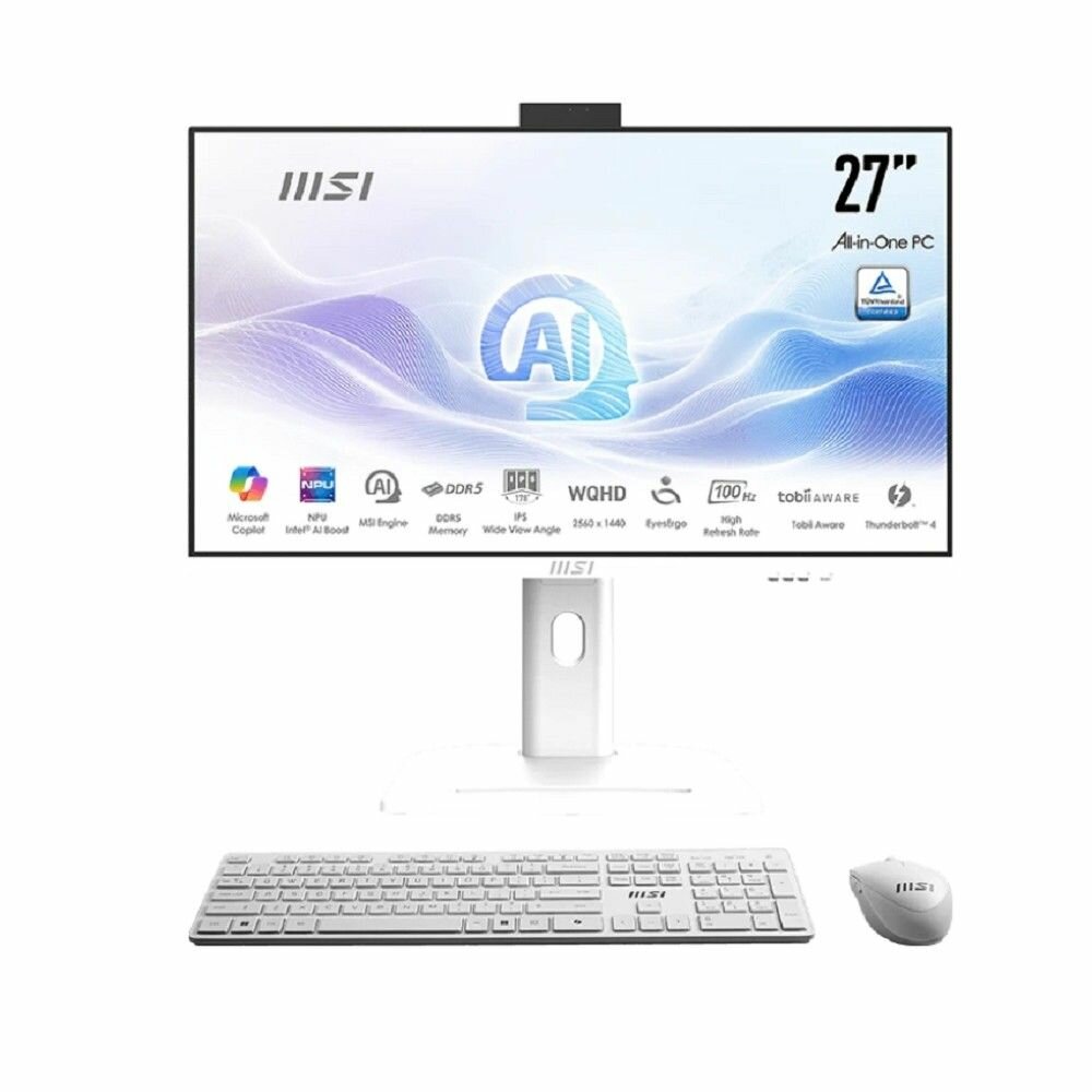 MicroStar Моноблок MSI Modern AM273QP AI 1UM - 093RU 9S6 - AF0112 - 093 White 27"