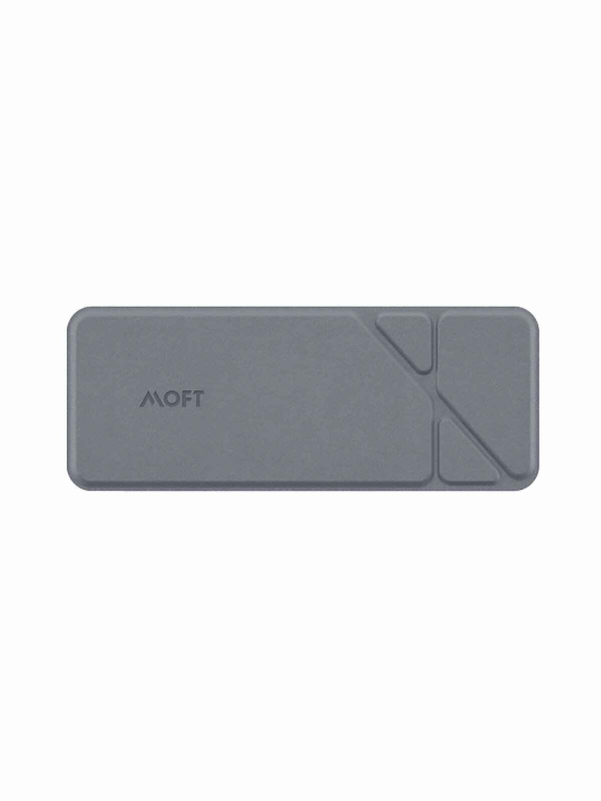Магнитный держатель для телефона на ноутбук Moft Snap Laptop Mount, из экокожи, серый, MS021P-1-GY