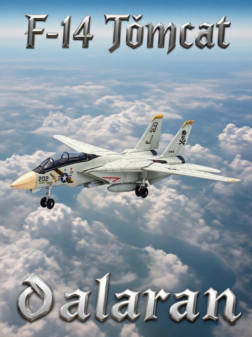 Сборная модель самолета F-14 "Tomcat", 1/72, без клея и краски, Dalaran