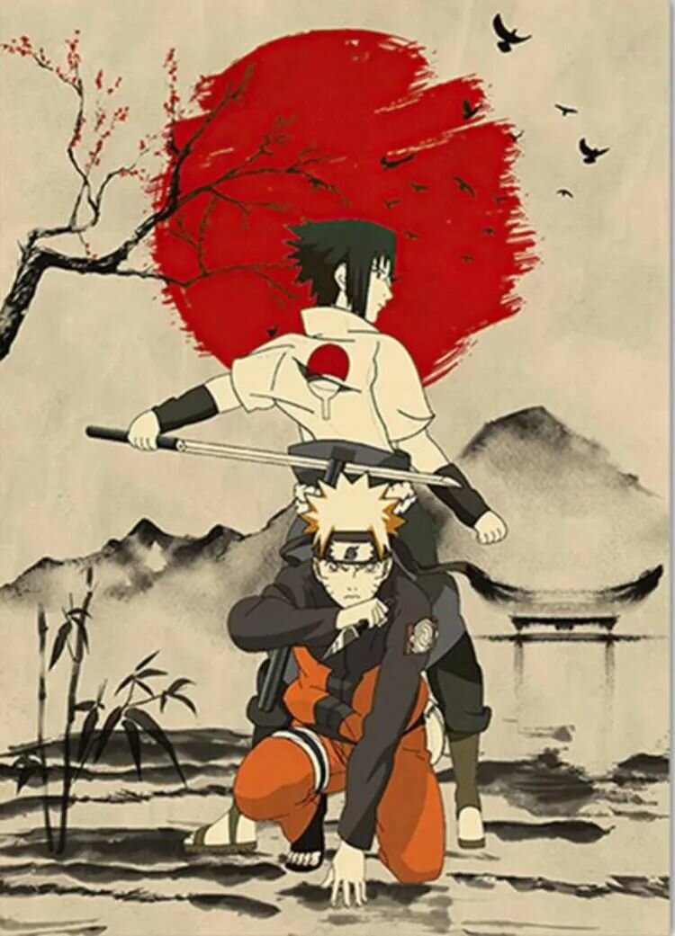 Алмазная картина "Наруто" алмазная огранка 40х50 см,40X50CM, белый