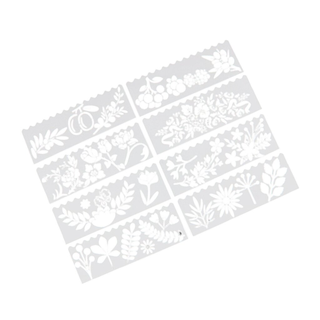 Набор из 8 многоразовых трафаретов для детских художественных проектов с рисунками животных и самолетов Пластиковый инструмент для рисования для скрапбукинга