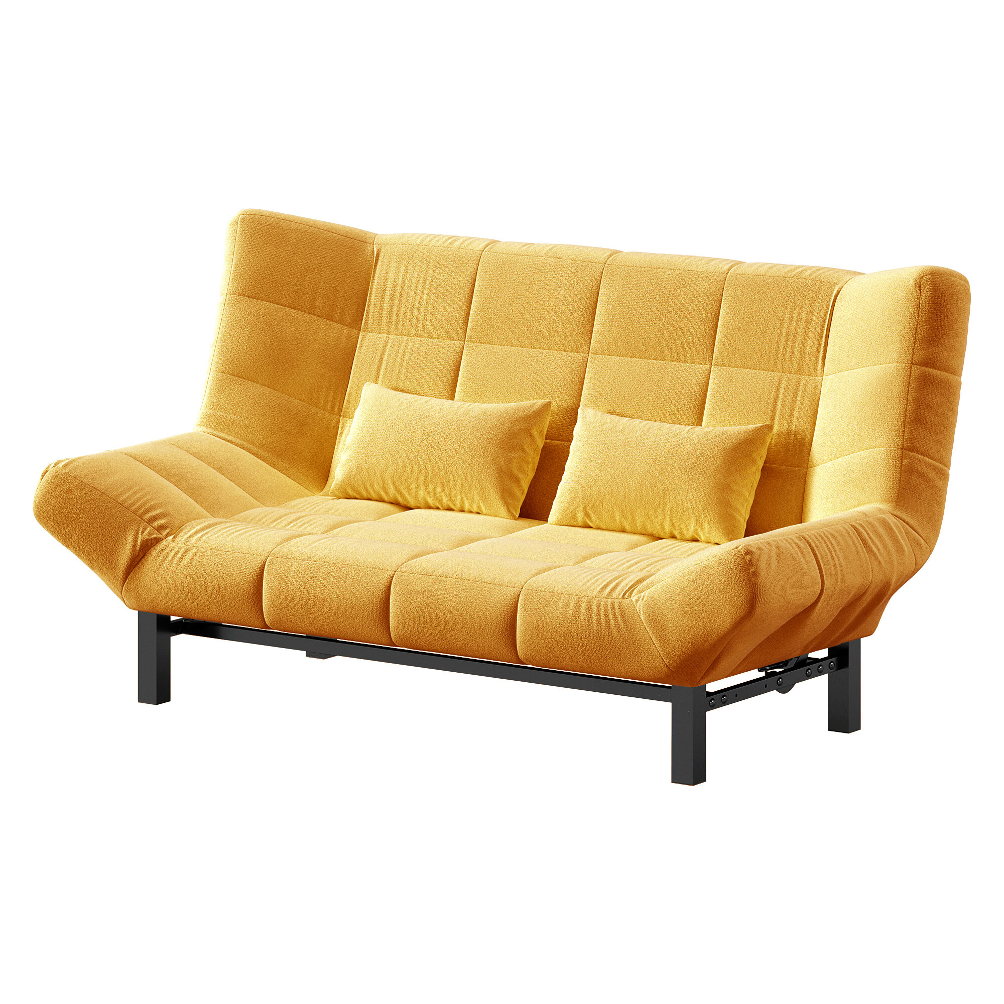 Диван Клик-Кляк Лофт Блэк Желтый (ППУ)