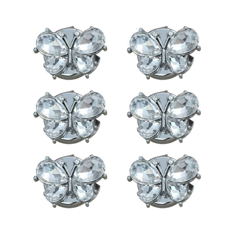 Кристальные манжеты для рубашки, Форма бабочки 21 мм