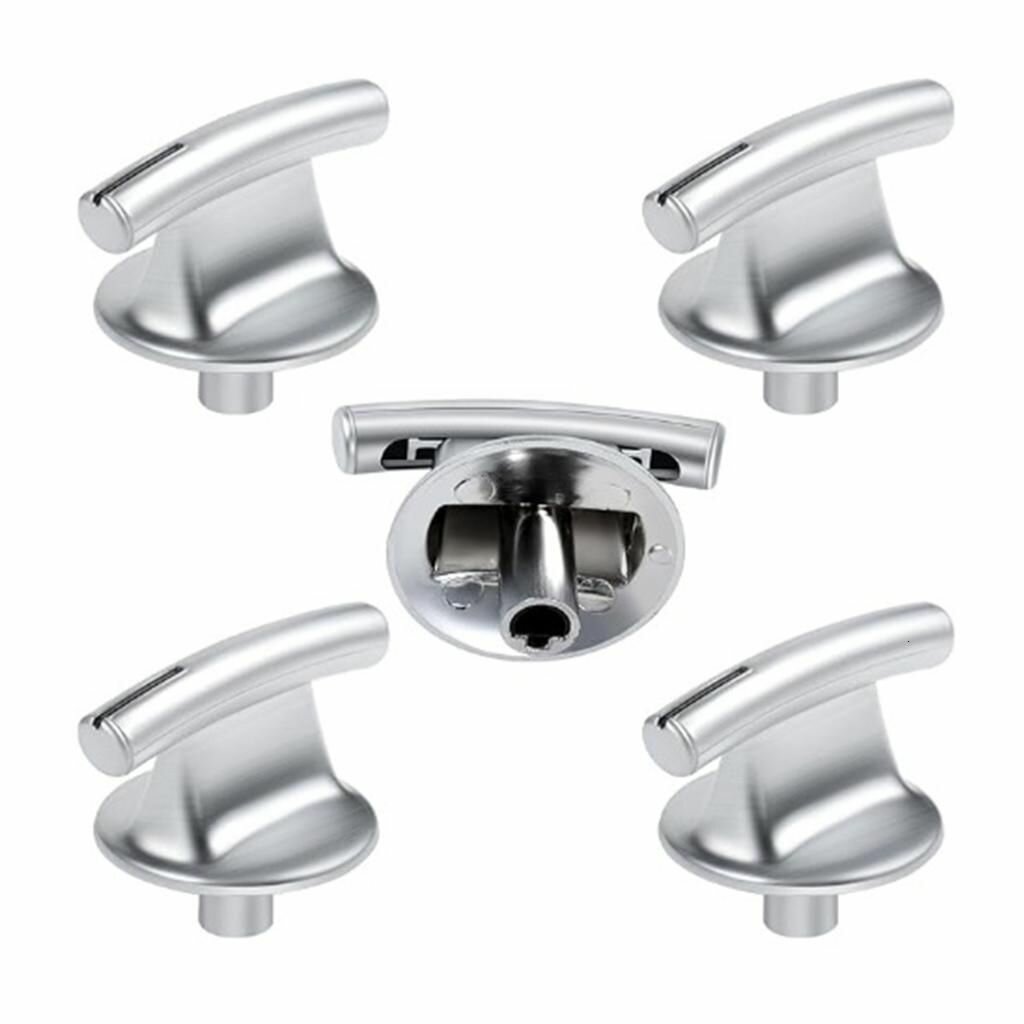 Набор из 5 Точная ручка для газовой плиты Пластиковая конструкция Простое крепление Подходит для большинства плит