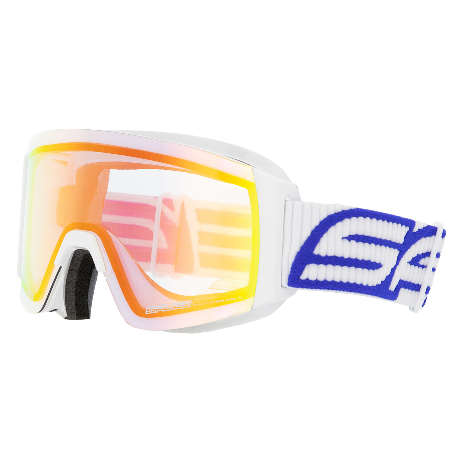 Маска горнолыжная Salice 105DARWF White-Blue/Darw Clear S1