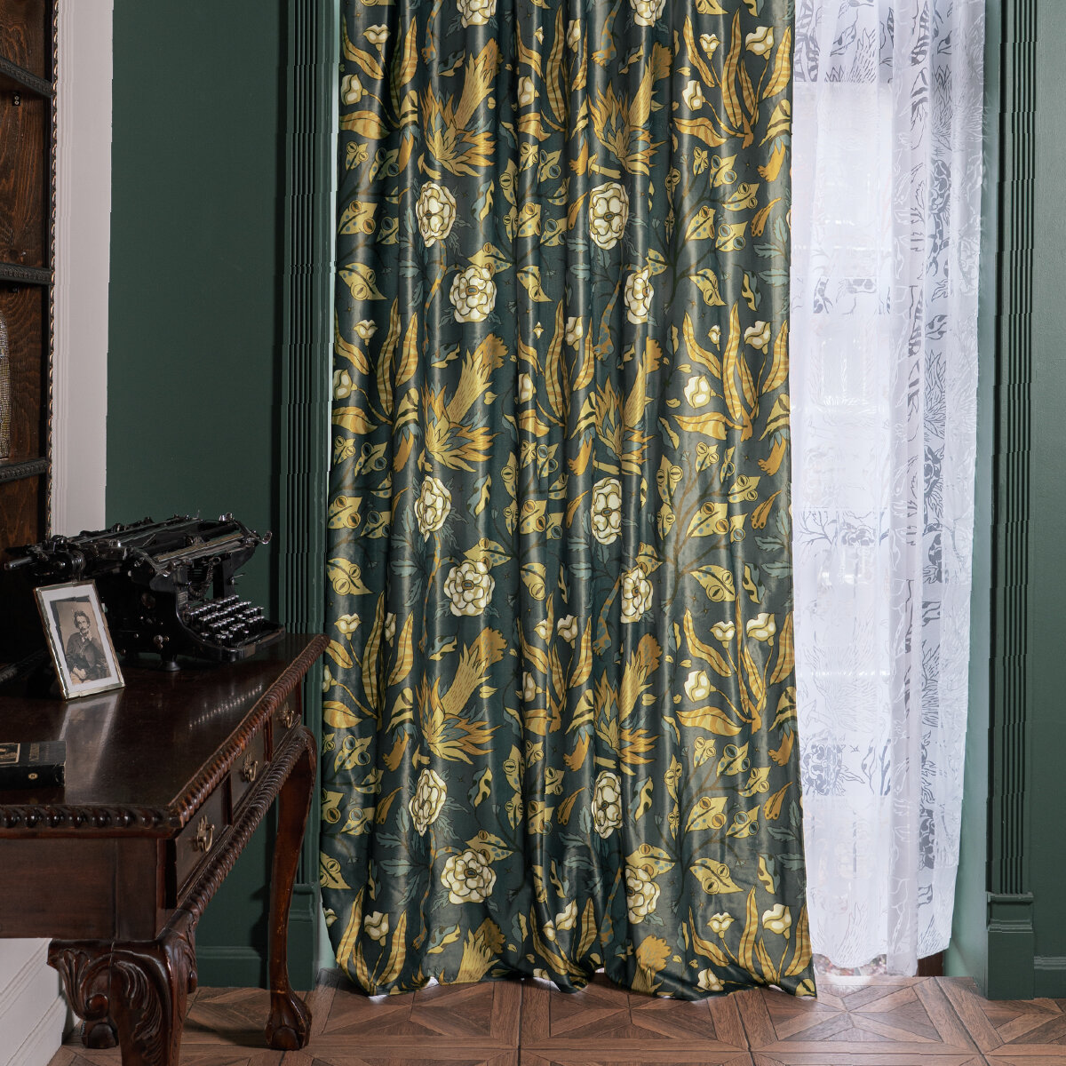 Штора на окно готовая, бархатная 160 х 280 см Mistifikatsiya