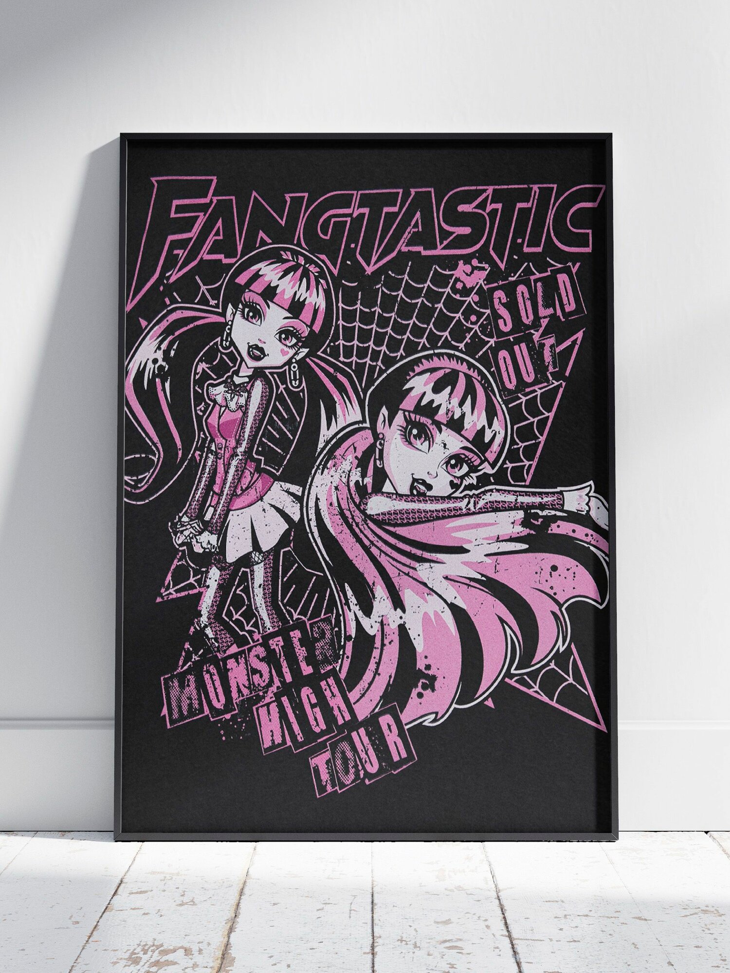 Плакат на стену для интерьера Monster High (Дракулаура 5) - Постер по куклам и моде формата A3 (30x42 см)