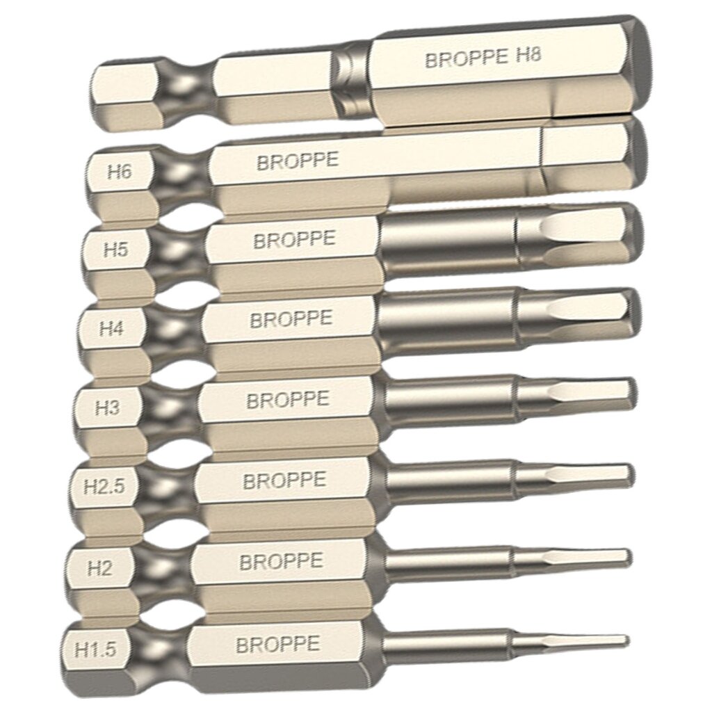 Сверло с шестигранной головкой, удлиненное магнито-электрической дрелью-50 мм, комплект из 8 шестигранных головок