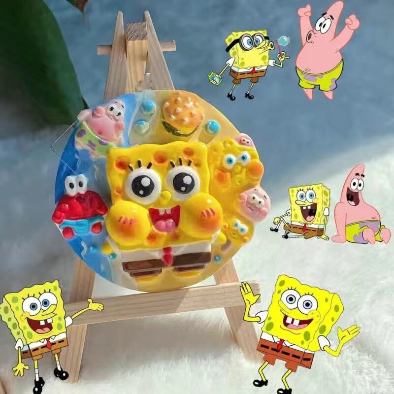 SpongeBob Непокрашенная гипсовая фигурка для детского рисования. Набор DIY