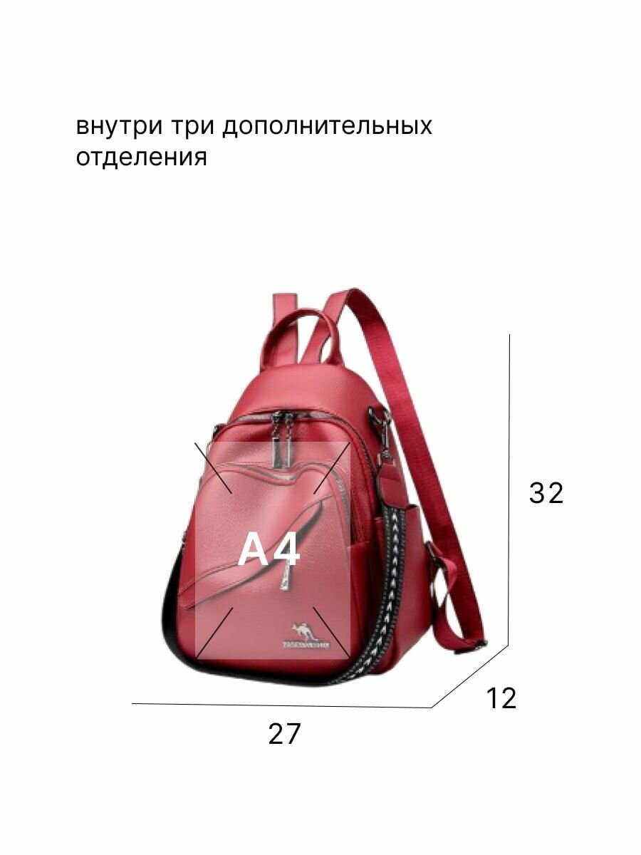 Рюкзак женский кожаный , сумка рюкзак трансформер городской