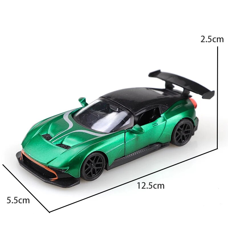 Литой автомобиль Aston Martin 1:36, Зеленый