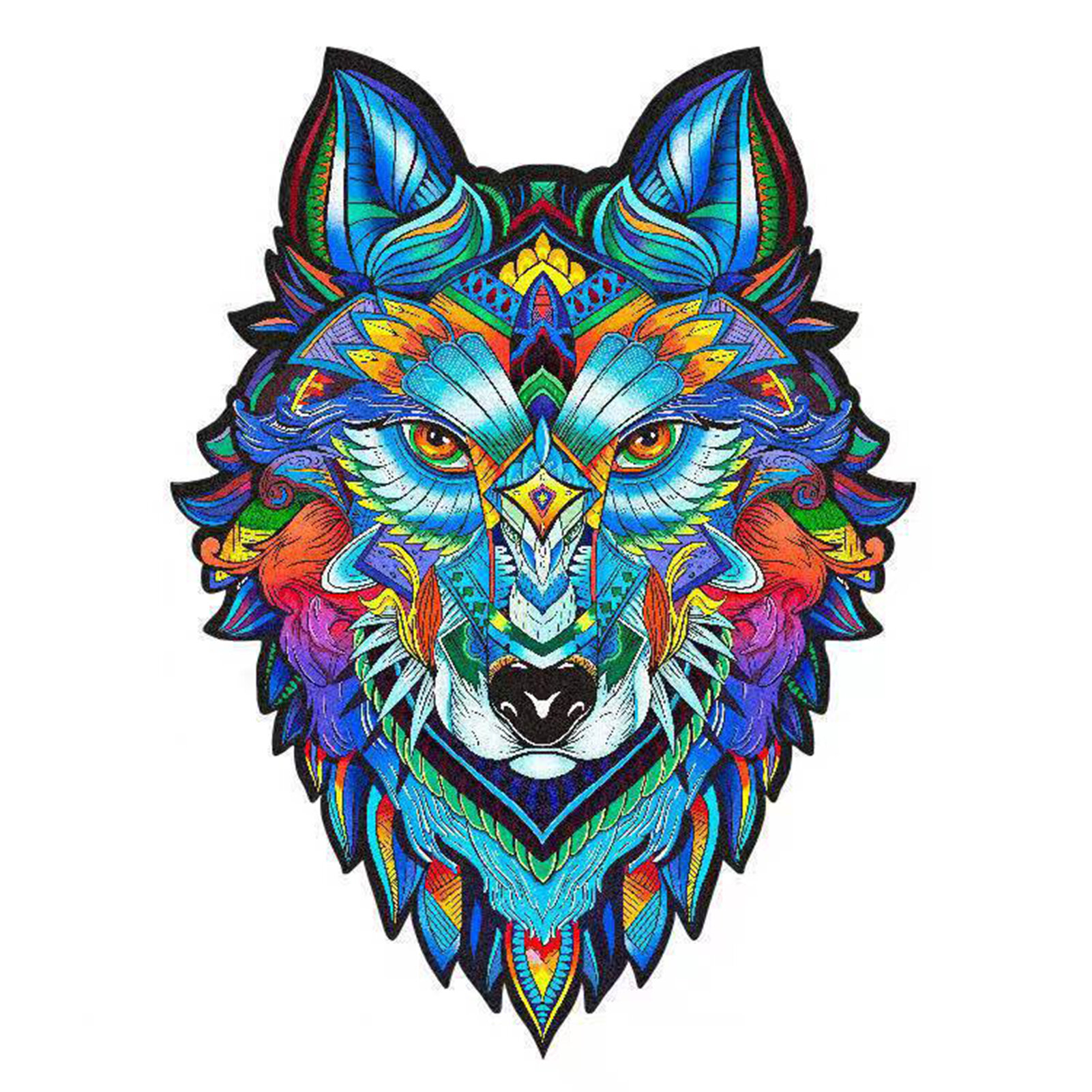 Лев Аномальный Деревянный Пазл Иррегулярный Стереоскопический Животный Плоский Игрушка Деревянный Пазл Модели A3, A4, A5 Многоцветный Вес упаковки 200г Размер упаковки 255*220*5мм 1шт