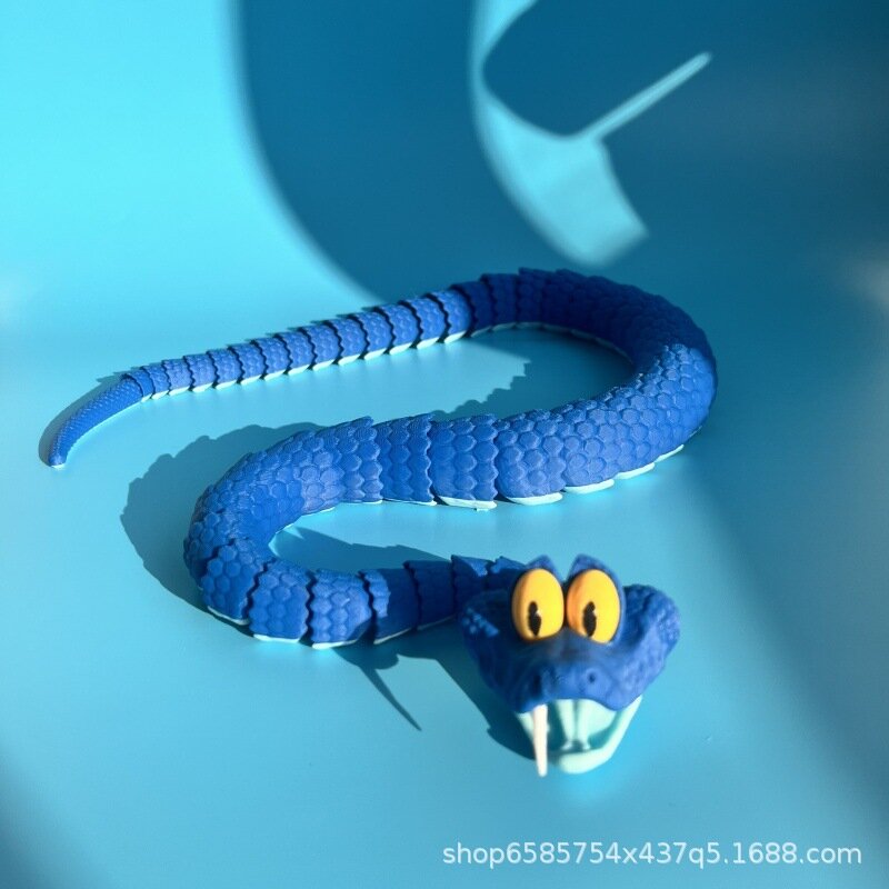 3D-печатная игрушка змея Гэри оптом, подвижный сустав, реалистичная модель животного, подарок, реквизит, змея для детей, змея Гэри