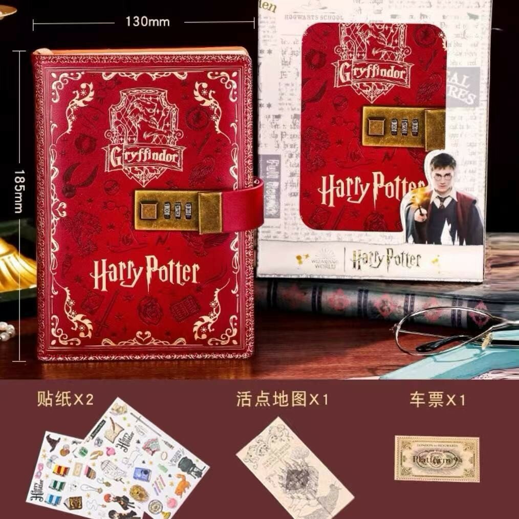 Оригинальный дневник Гарри Поттера, ретро блокнот с паролем, мягкая обложка, академические товары, дневник Хаффлпаффа